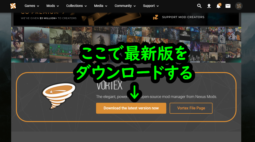 【画像付き解説】NEXUS MODSの登録方法とVortexの導入方法を解説！ – amejiblog